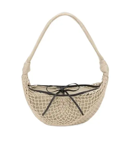 LEMAIRE Fortune Croissant Filt Zip-up Shoulder Bag - Light Beige