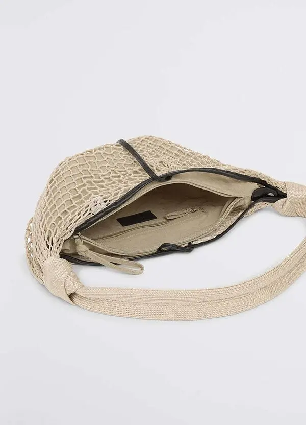 LEMAIRE Fortune Croissant Filt Zip-up Shoulder Bag - Light Beige