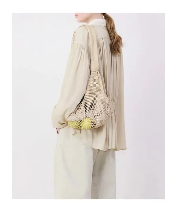 LEMAIRE Fortune Croissant Filt Zip-up Shoulder Bag - Light Beige