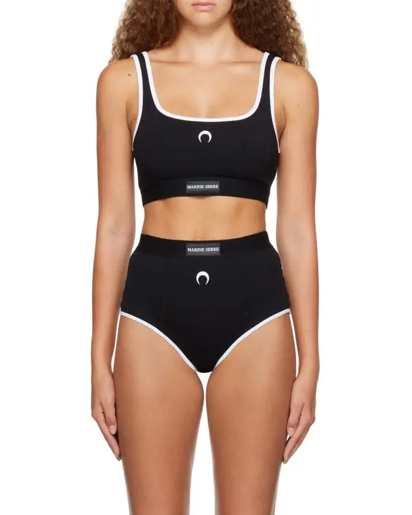 MARINE SERRE Logo Bra