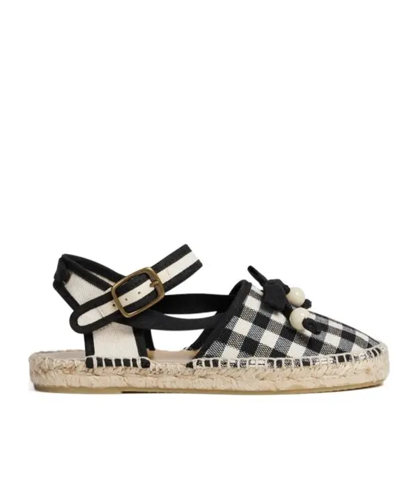 Bonpoint Evila Gingham Espadrilles - Multicolor