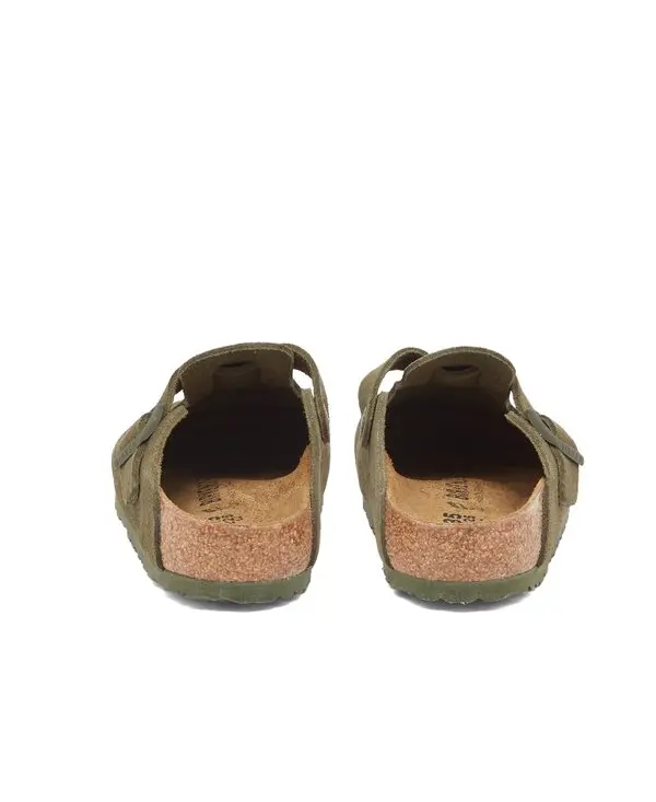 BIRKENSTOCK Suede Leather Slip-on Slippers