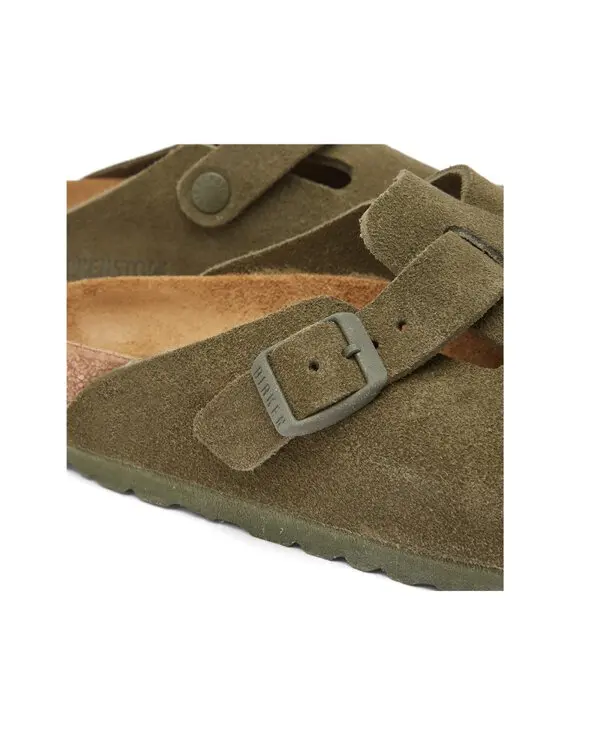 BIRKENSTOCK Suede Leather Slip-on Slippers