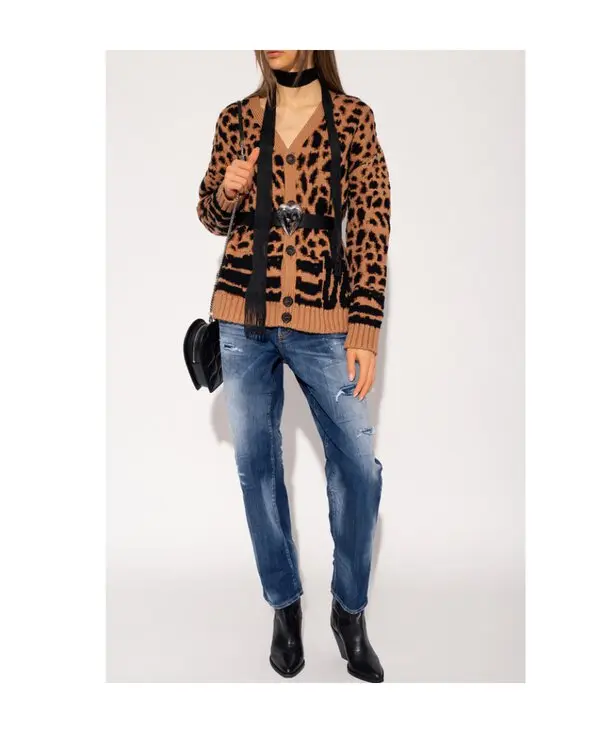 Dsquared2 Distressed High-waisted Jeans