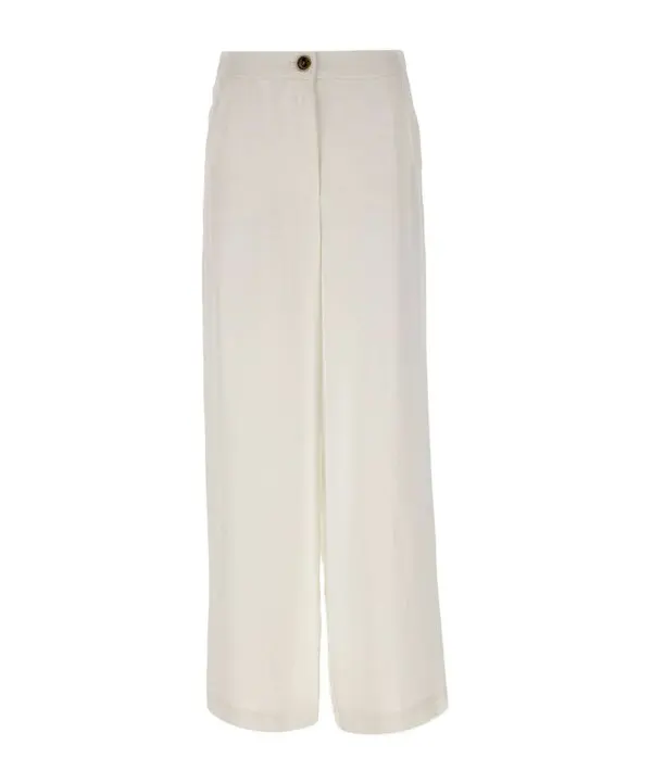 Marella Wide-leg Relaxed Pants - White