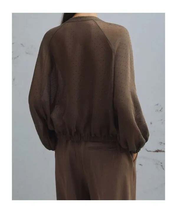Marella Oversized Bomber Jacket With Micro-rhinestone Detail