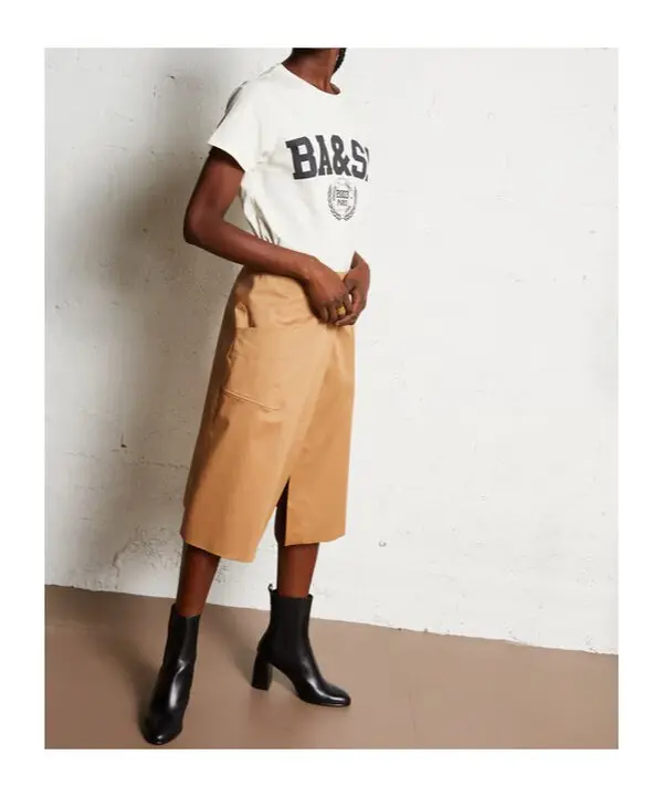 Ba&sh Logo Crew Neck T-shirt