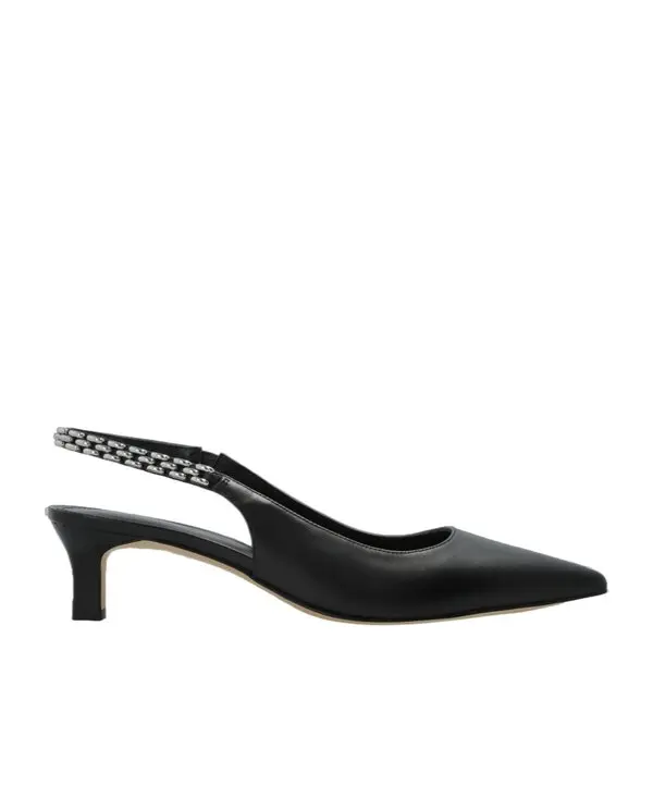 Michael Kors Marcia Leather Slingback Pumps - Black