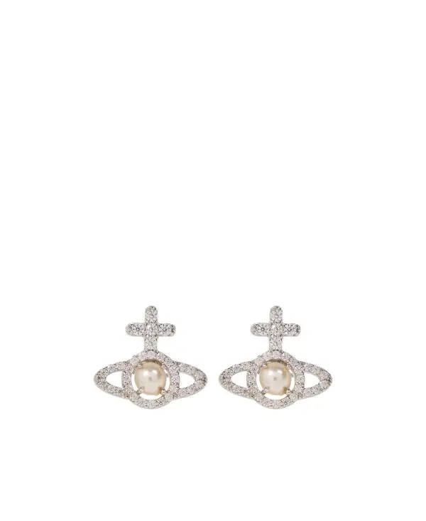 VIVIENNE WESTWOOD Olympia Pearl Stud Earrings - White