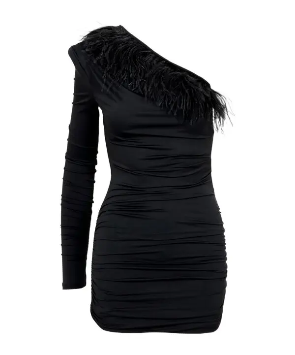 ANIYE BY One Shoulder Dress - Black
