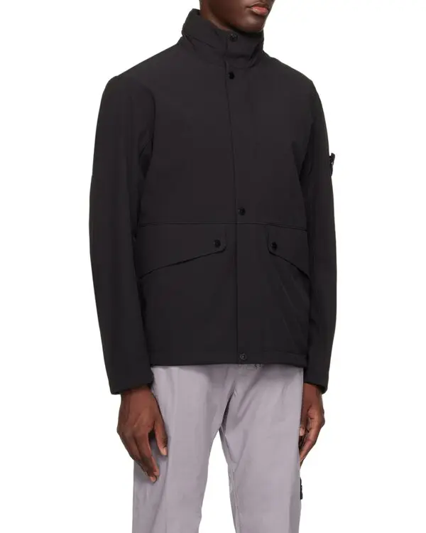 Stone Island Logo Patch Hooded Jacket