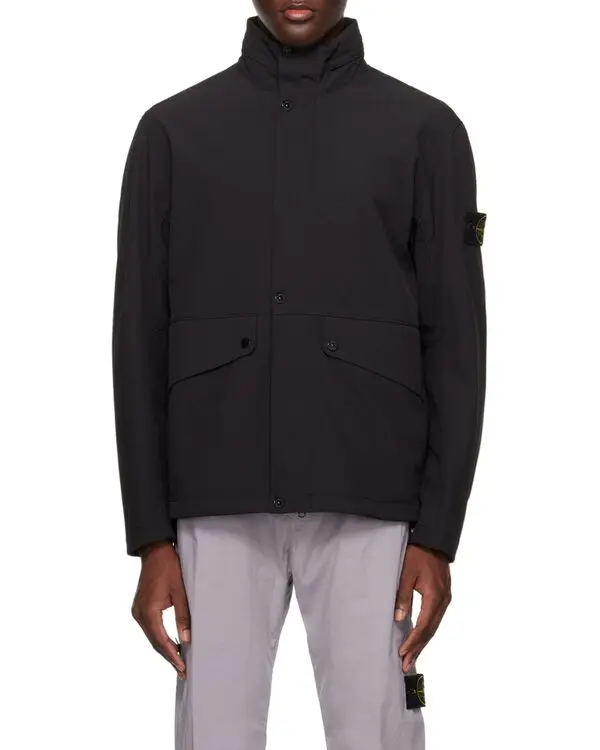 Stone Island Logo Patch Hooded Jacket