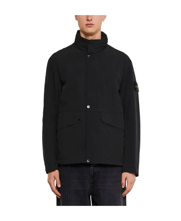 Stone Island Logo Patch Hooded Jacket