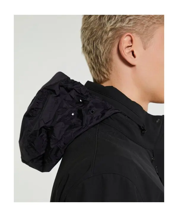 Stone Island Logo Patch Hooded Jacket