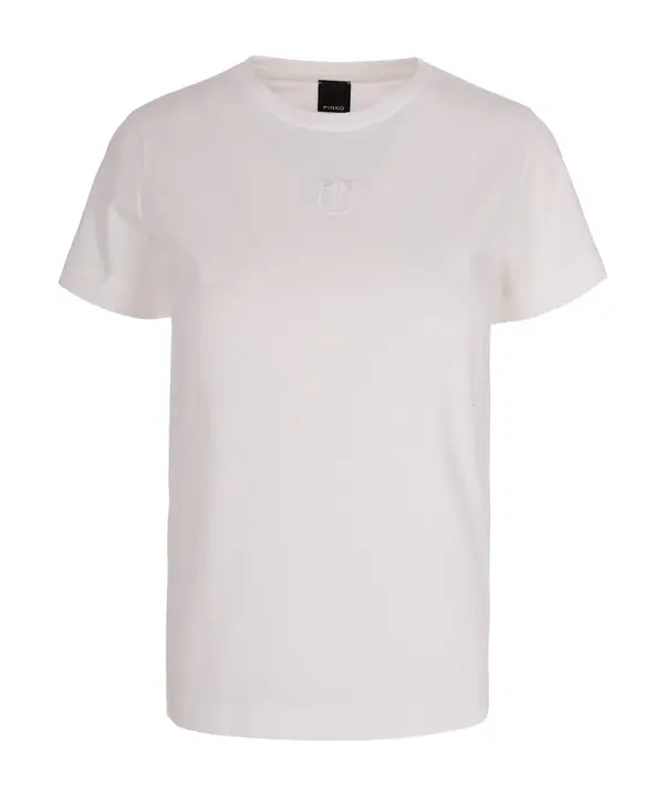 Pinko Logo Embroidered Crewneck T-shirt