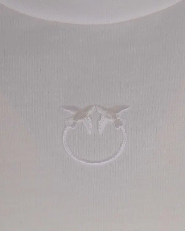 Pinko Logo Embroidered Crewneck T-shirt
