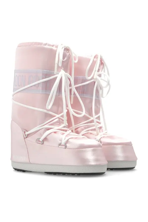 Moon Boot Icon Logo-print Lace-up Boots