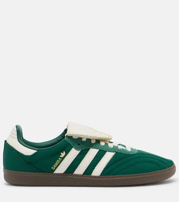 Adidas Samba Lt Suede-trimmed Sneakers - Green