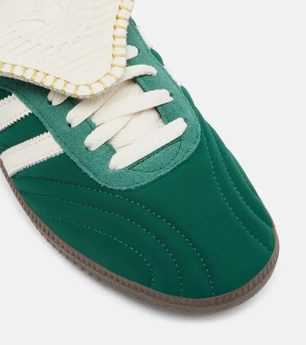 Adidas Samba Lt Suede-trimmed Sneakers - Green