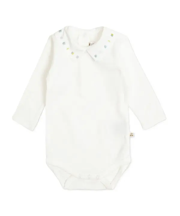 Bonpoint Collar-embroidered Baby
