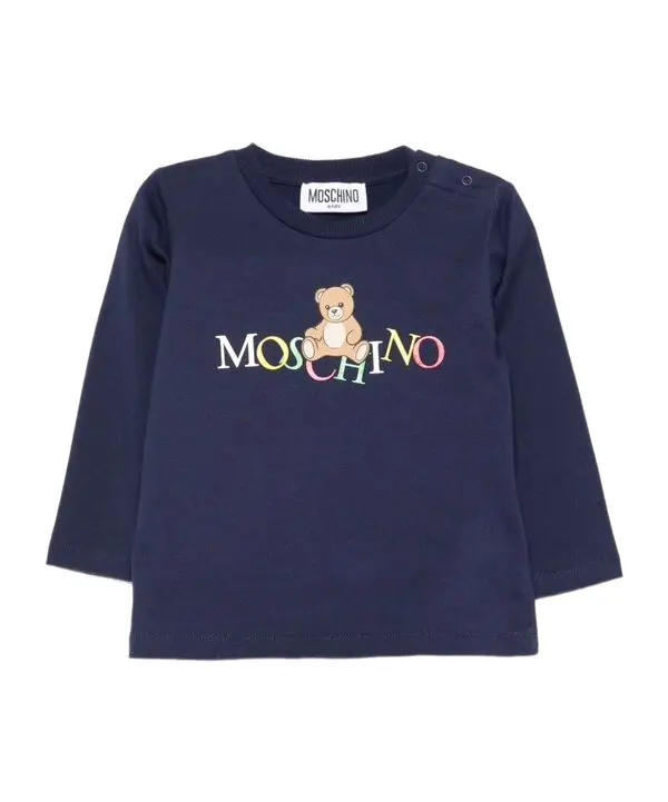 Moschino Teddy-print Long-sleeve Top