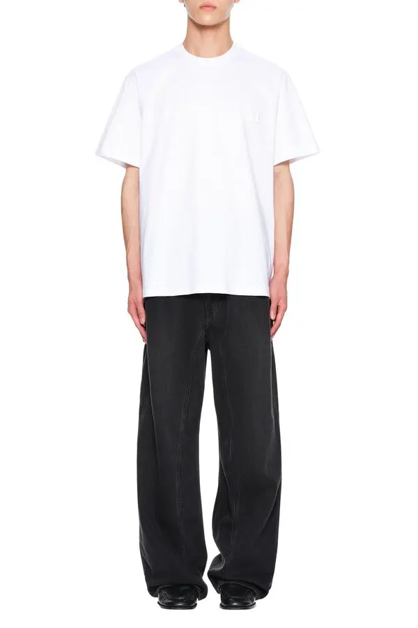WOOYOUNGMI Logo Patch Floral T-shirt