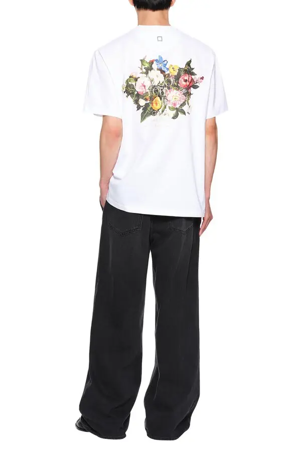 WOOYOUNGMI Logo Patch Floral T-shirt