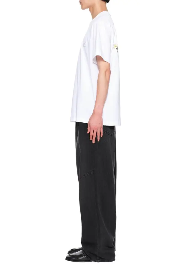 WOOYOUNGMI Logo Patch Floral T-shirt