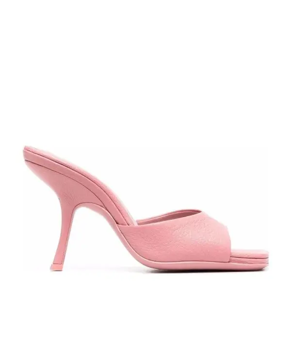 By Far Square-headed High-heeled Sandals