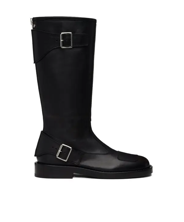ANN DEMEULEMEESTER Balo High Top Motorcycle Boots