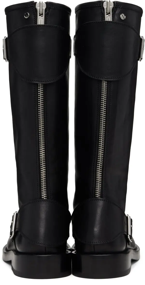 ANN DEMEULEMEESTER Balo High Top Motorcycle Boots