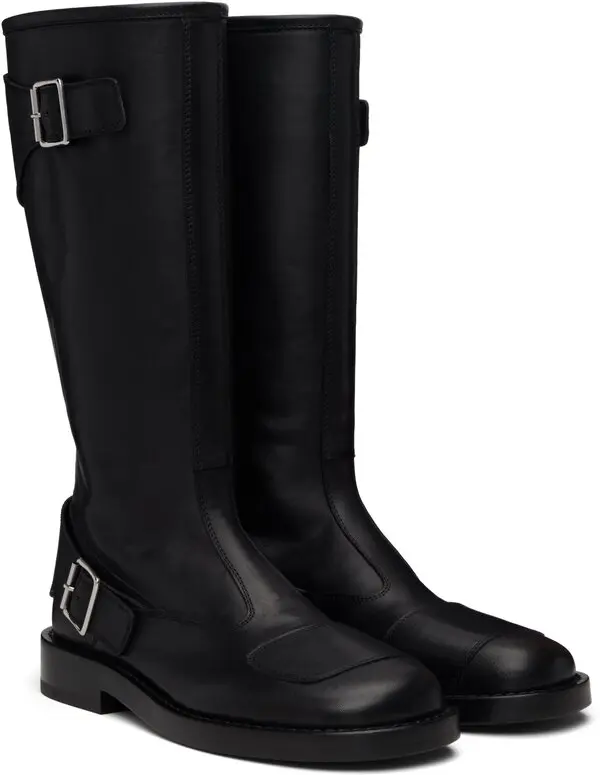 ANN DEMEULEMEESTER Balo High Top Motorcycle Boots
