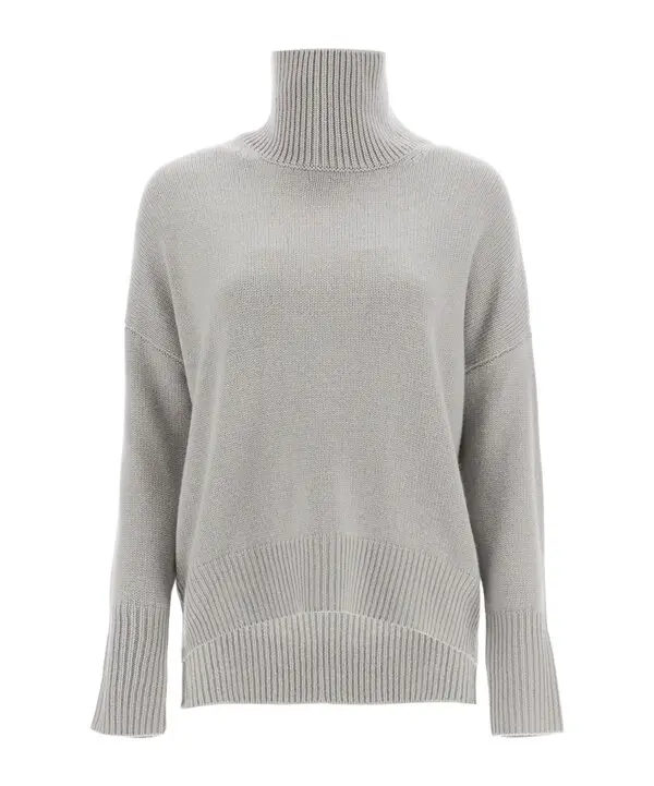 LISA YANG High-necked Heidi Pullover Sweater - Grey
