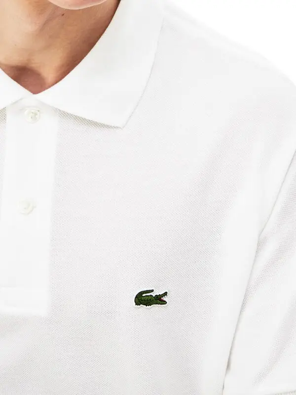 Lacoste L.12.12 Embroidered-logo Polo Shirt - White