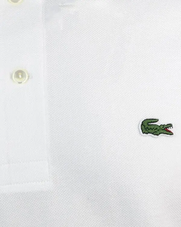Lacoste L.12.12 Embroidered-logo Polo Shirt - White