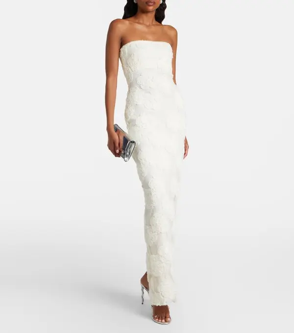 ROTATE BY BIRGER CHRISTENSEN Floral Mesh Gown