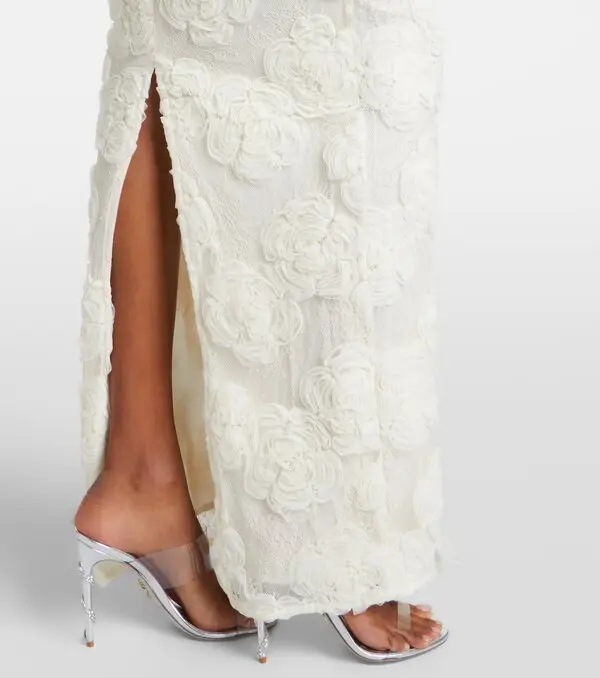 ROTATE BY BIRGER CHRISTENSEN Floral Mesh Gown