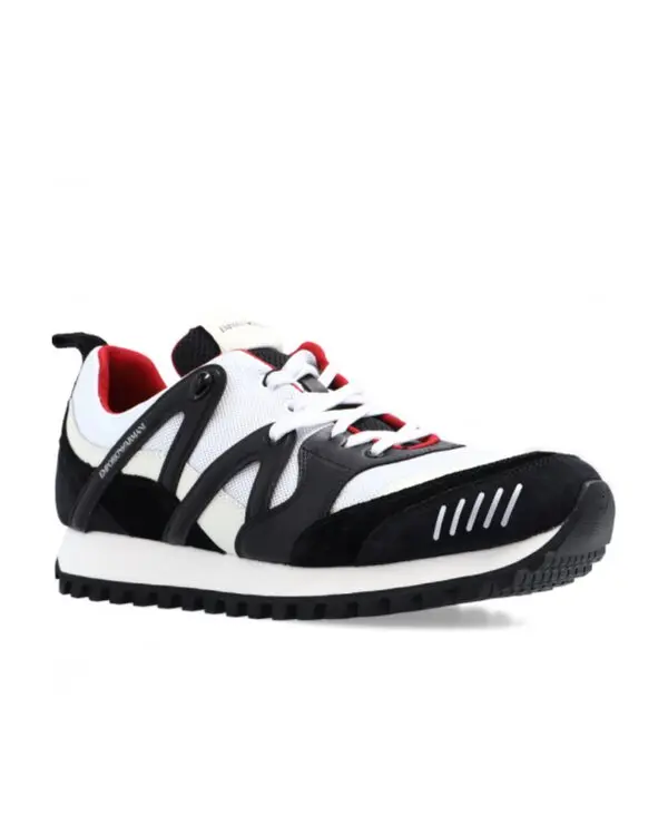 Emporio Armani Panelled Logo-print Sneakers