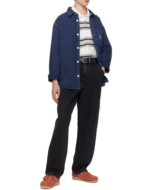 Carhartt Work In Progress Logo-patch Straight-leg Jeans