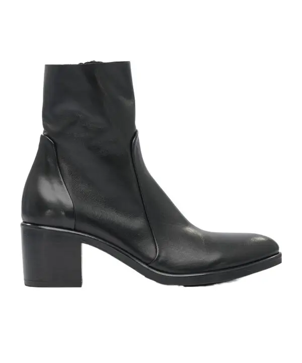 STRATEGIA Chunky High-heeled Ankle Boots