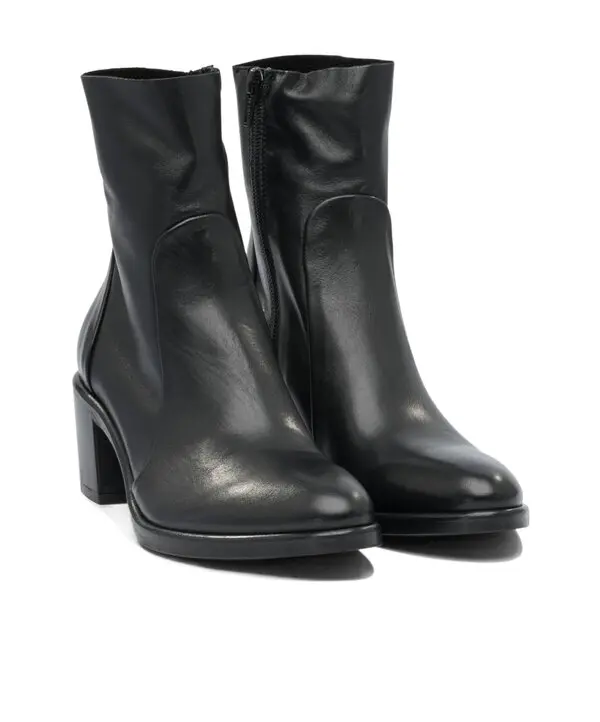 STRATEGIA Chunky High-heeled Ankle Boots