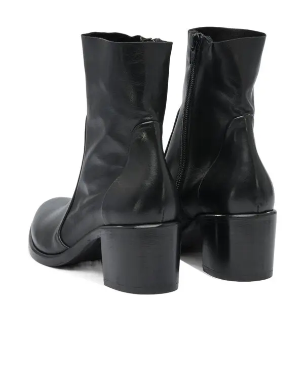 STRATEGIA Chunky High-heeled Ankle Boots