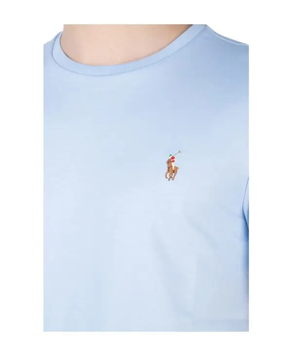 Polo Ralph Lauren Logo Embroidered Crewneck T-shirt - Blue
