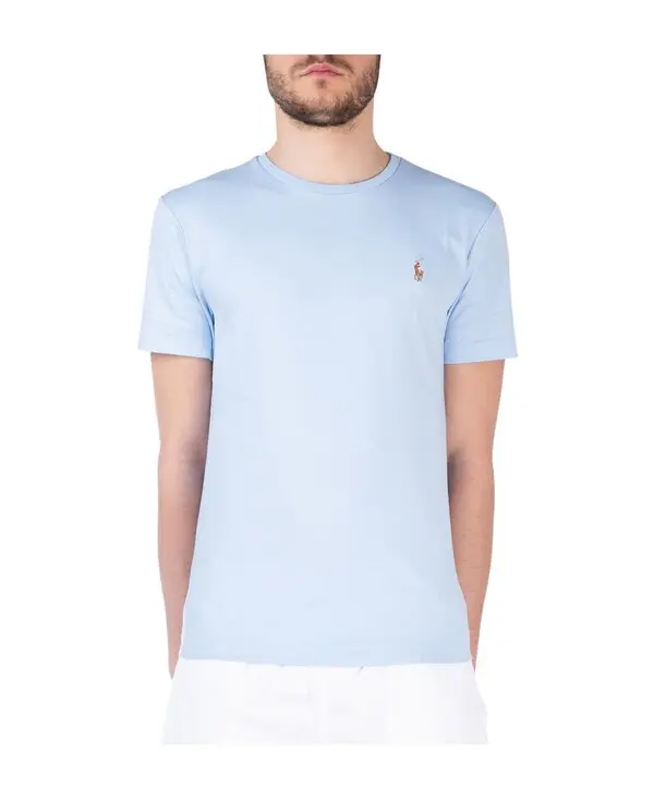 Polo Ralph Lauren Logo Embroidered Crewneck T-shirt - Blue