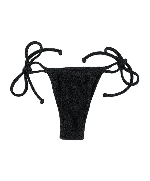 REINA OLGA Bows-detail Bikini Panties - Black