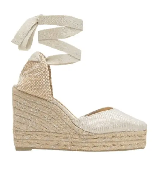 CastaÑer Joyce Tie-ankle Espadrilles - Plata