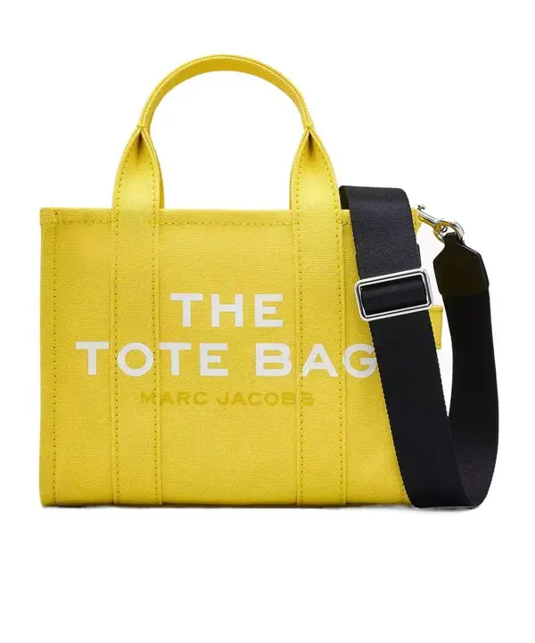 Marc Jacobs Logo Printed Zip-up Small Tote Bag - Citrine