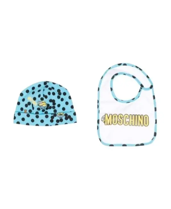 Moschino Minion-teddy Bear Print Hat Set - White