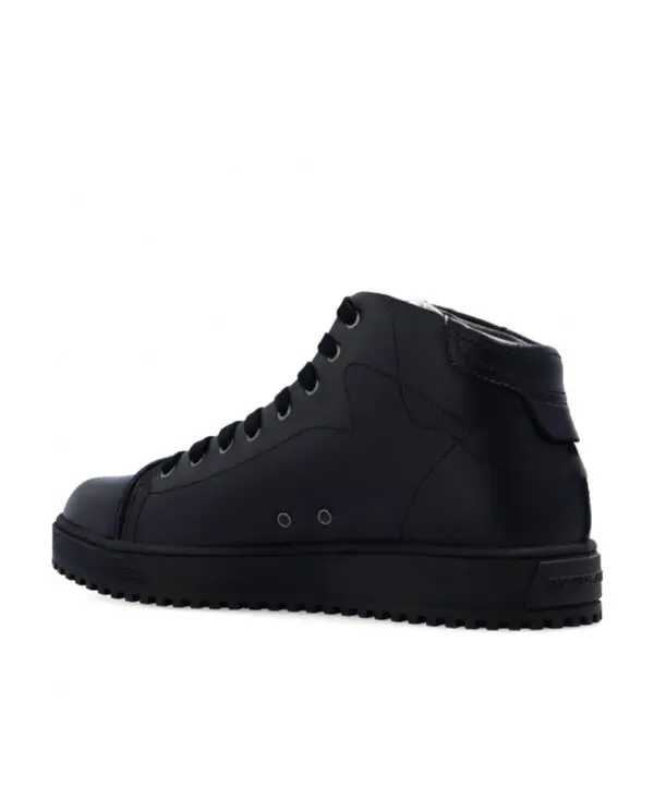 Emporio Armani Embossed-logo Lace-up Trainers