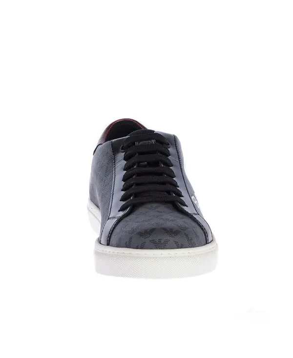 Emporio Armani Low Top Sneakers With Graphic Detailing